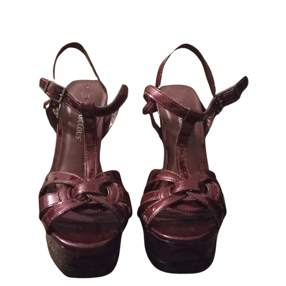 JustFab | Shoes | Just Fabulous Womens Raspberry Platform Heels 65 ...